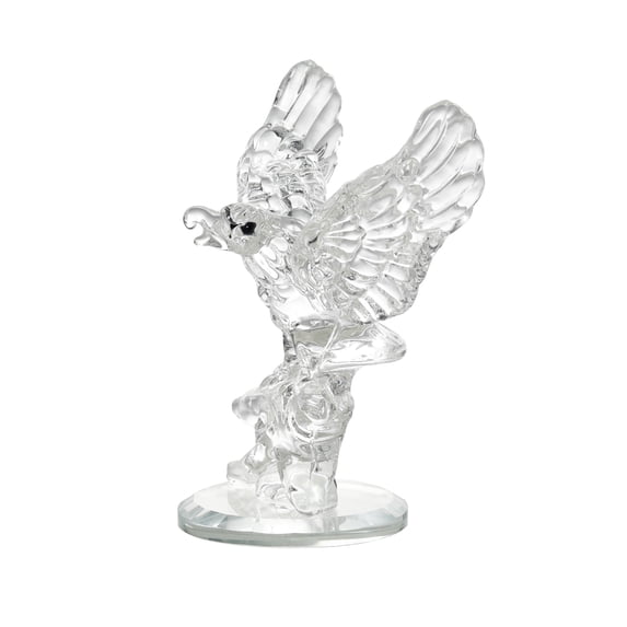 Eagle Decor Crystal Ornament,Glass Eagle Gifts Eagle Decor Hand Small ...