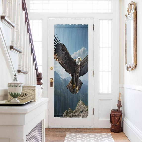 Eagle Door Curtains for Door Window, French Sidelight Front Back Door ...