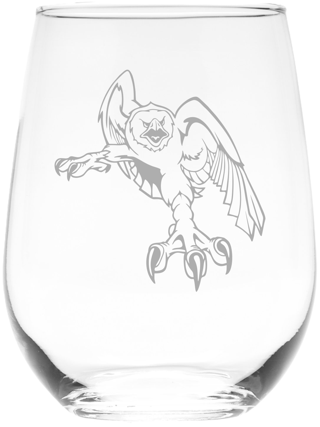 Eagle Stemless Wine Glass - Eagle Themed Gift for Men and Women - 17 oz ...