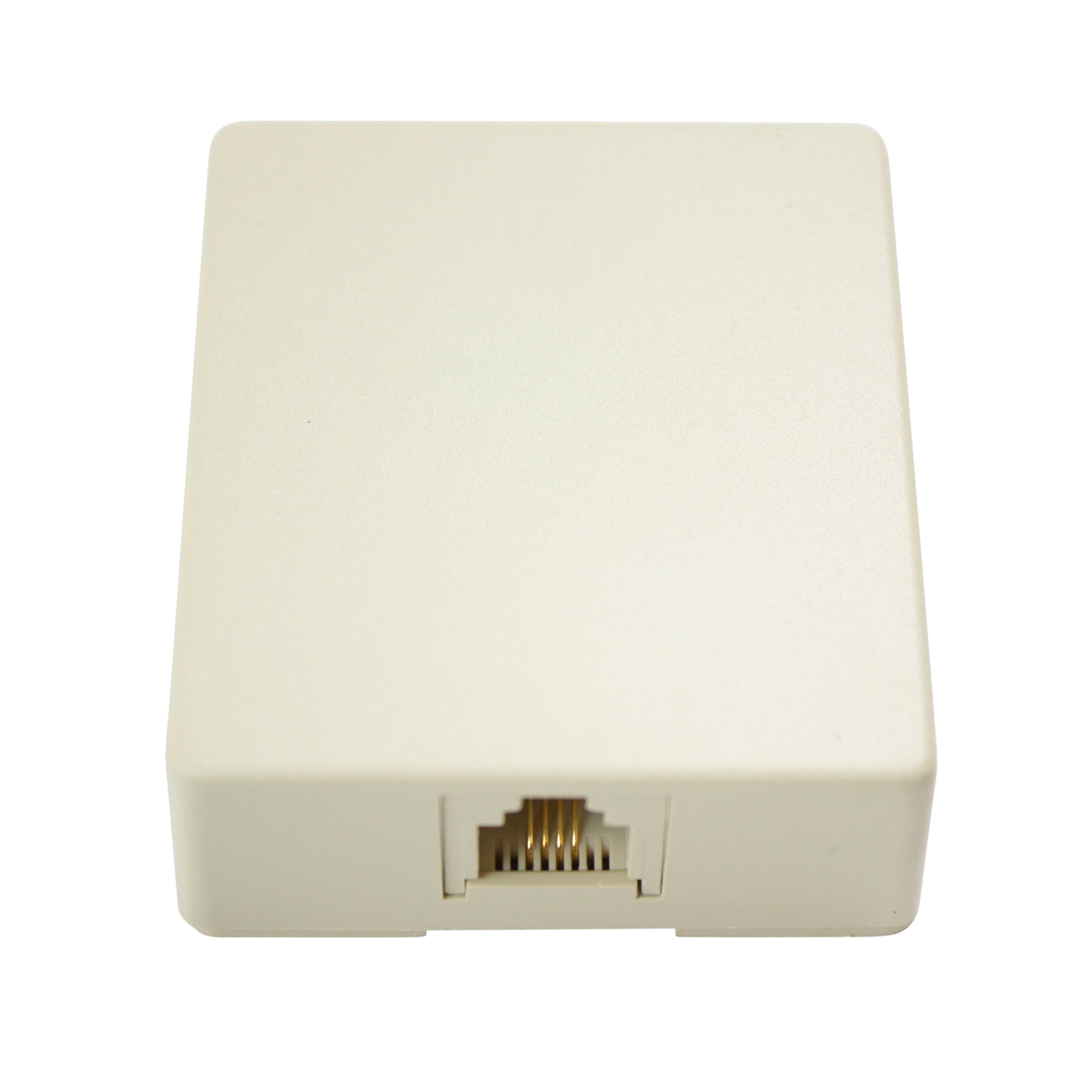 Eagle Electric 3556-4V Ivory 1 Port Surface Mount Voice / Data Jack ...