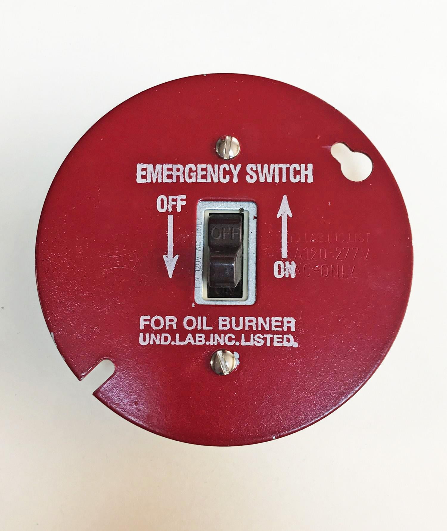 Eagle Electric 713 OIL BURNER EMERGENCY SWITCH With Cover Plate ...