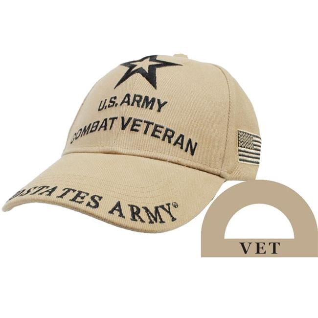 Eagle Emblems CP00146 Cap - Army, Combat Veteran, Dark Desert - Walmart.com