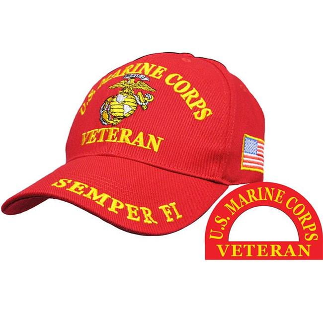 Eagle Emblems CP00313 Cap - USMC, Veteran - Walmart.com