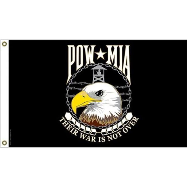 Eagle Emblems F1455 Flag - Pow Mia, Eagle - Their War is Not Over - 3 x ...