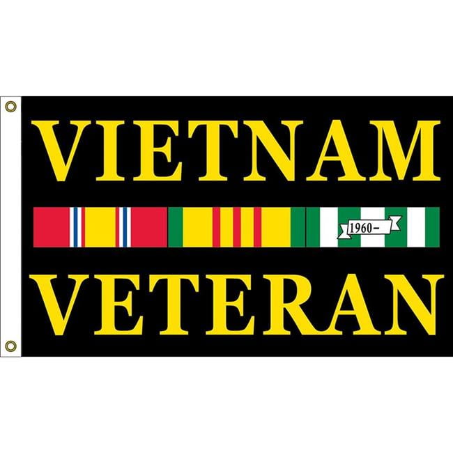 Eagle Emblems F1473 Flag - Vietnam Veteran, Service - 3 x 5 ft ...