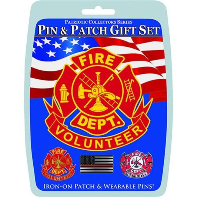 Eagle Emblems DIS0017 Gift Set - Fire Volunteer - 3 Pins & 1 Patch ...
