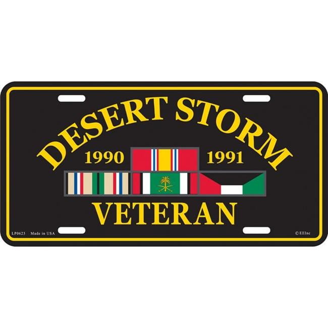 Eagle Emblems LP0623 License Plate Frame - Desert Storm - 6 x 12 in ...