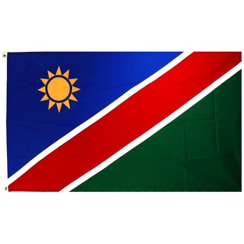 Eagle Emblems Namibia Flag with Grommets 3ft x 5ft - Walmart.com