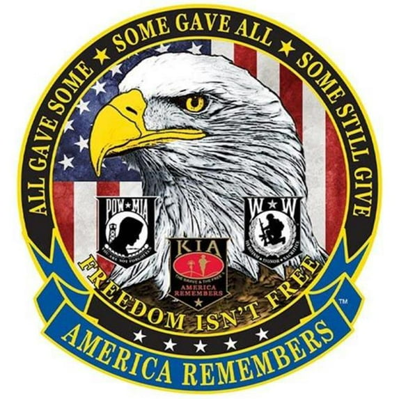 Eagle Emblems PM9030 Patch - America Remembers - Extra Large - 12.5 in ...