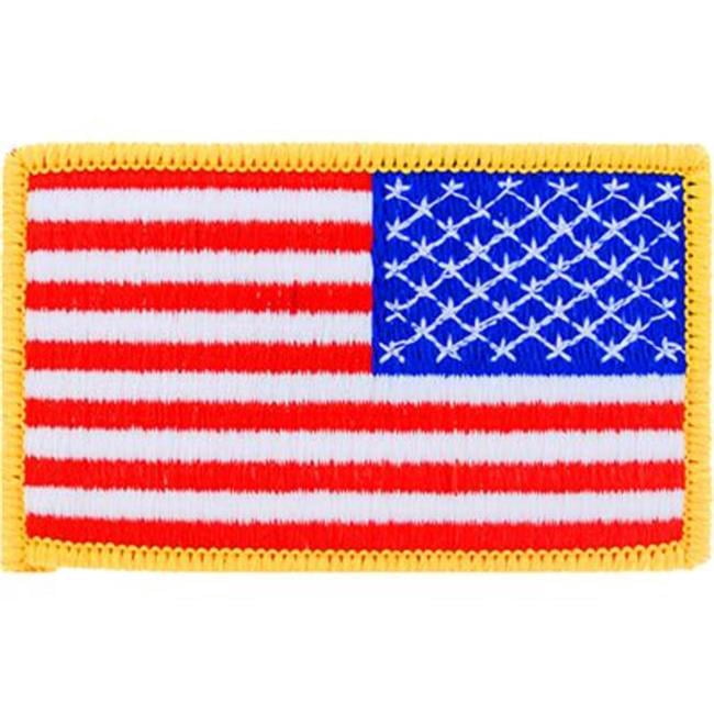Eagle Emblems PM5413 Patch - Flag, USA, Gold - Right - 3.38 x 2 in ...
