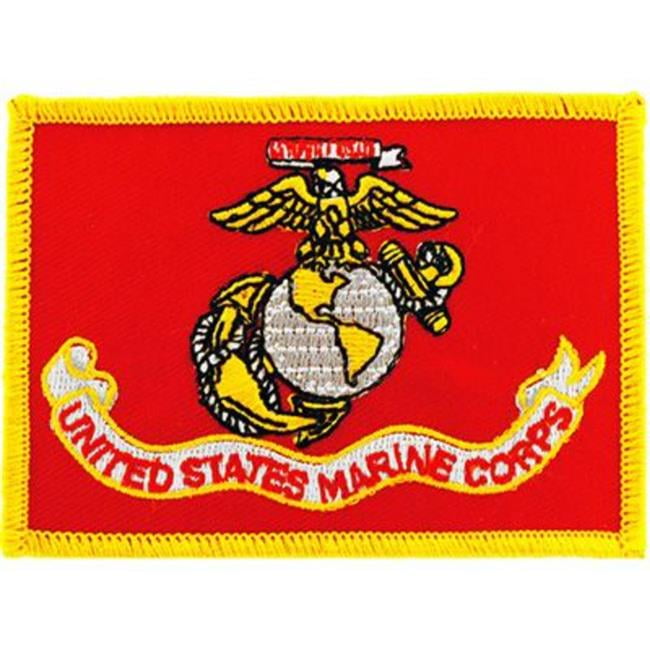 Eagle Emblems PM3805V Patch - USMC, Flag - Cloth Hook & Eye - 3.5 x 2. ...