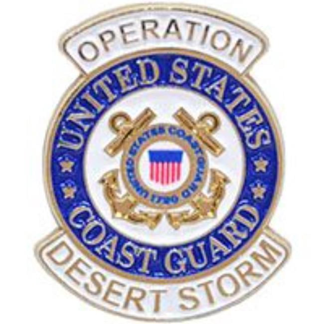Eagle Emblems P62985 Pin - Desert Strom United States Coast Guard, Logo ...