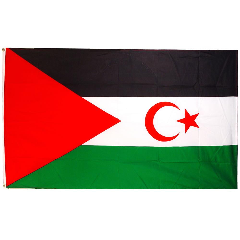 Eagle Emblems Saharan Arab Republic Flag with Grommets 3ft x 5ft ...