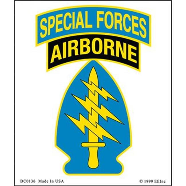 Eagle Emblems DC0136 Sticker - Special Forces Airborne - 3 x 4.25 in ...