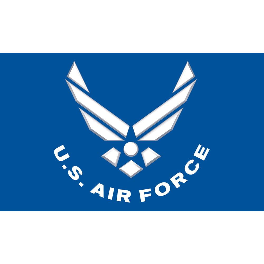 Eagle Emblems U.S. Air Force Emblem Flag with Grommets 3ft x 5ft ...