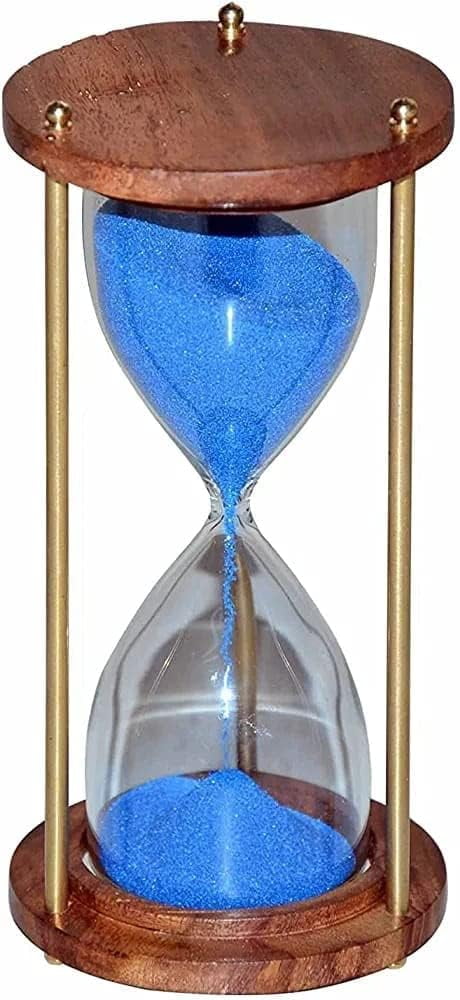 Eagle Enterprises Handmade Wooden Base Sand Clock Unique Timer an ...