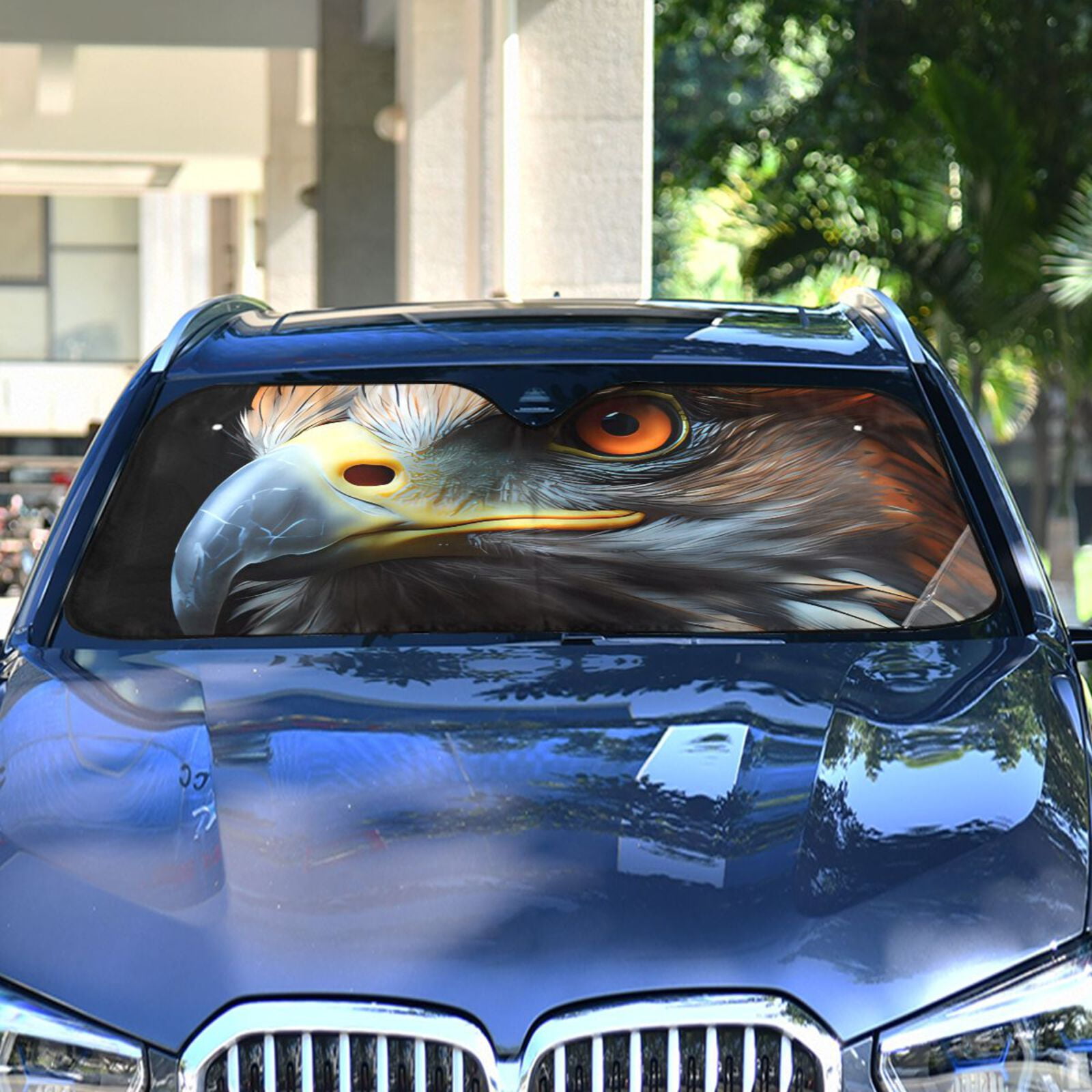 Eagle Face Front Automotive Front Car Windshield Sun Shade Reflector ...