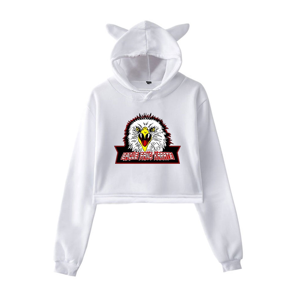 Eagle Fang Karate Cobra Kai Merch Hoodies Sweatshirts for Girls Cat Ear ...