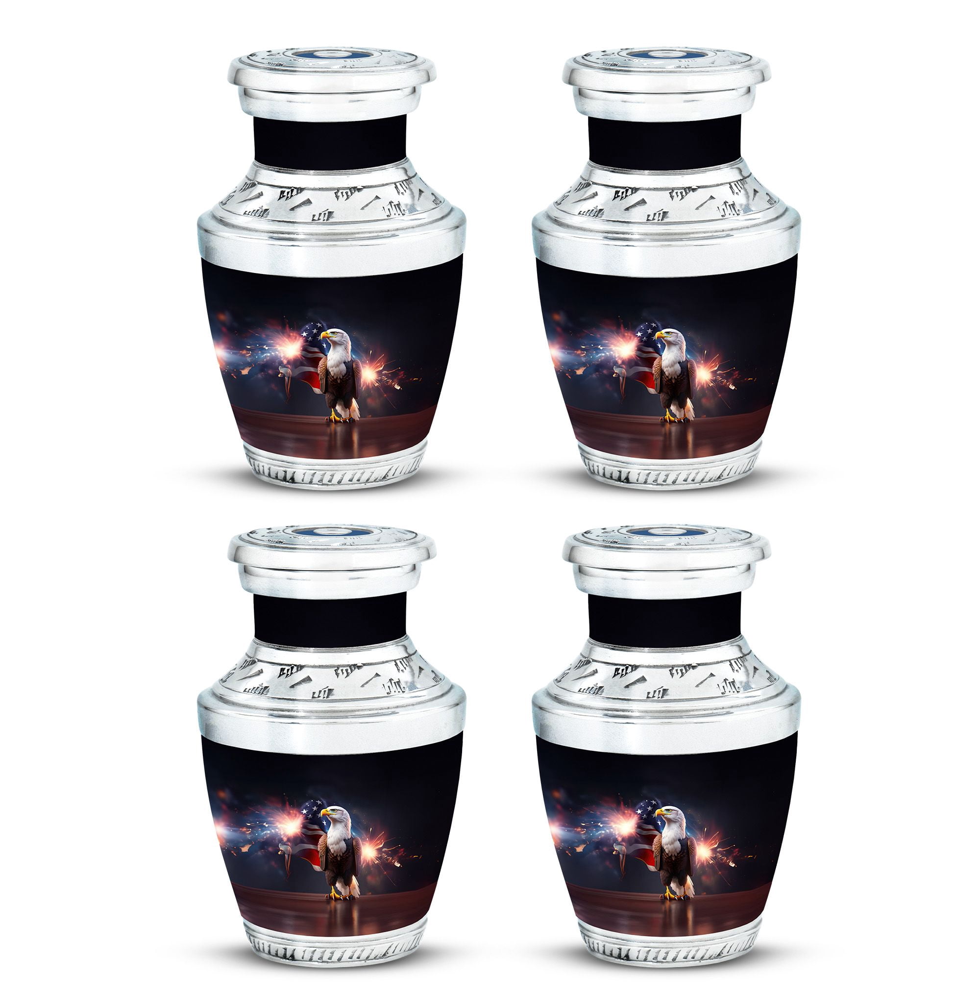 Eagle With Fireworks Urn For Ashes, Fireworks-Themed Memorial Urns For ...