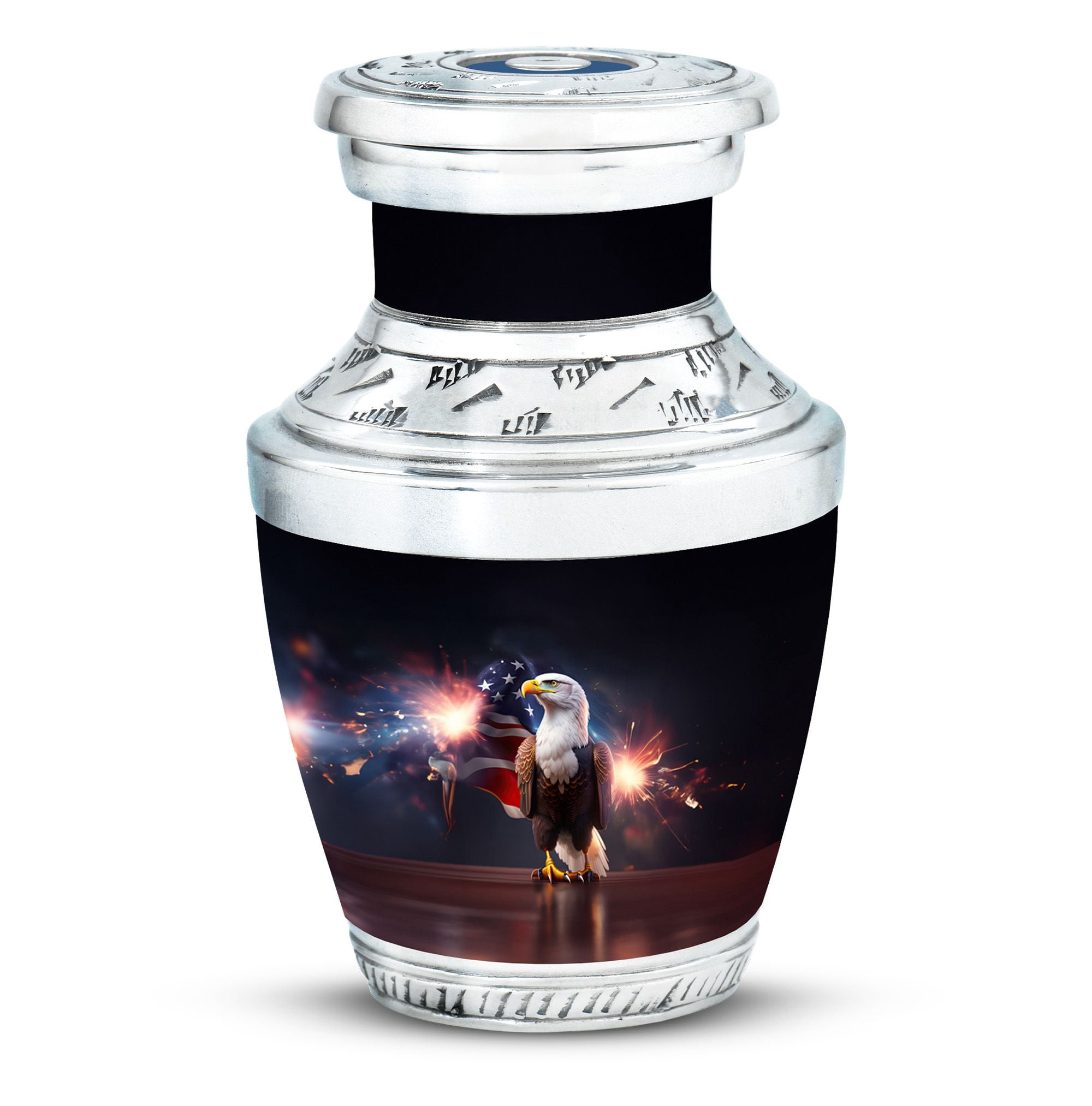 Eagle With Fireworks Urn For Human Ashes, Large Memorial Urns For Ashes ...