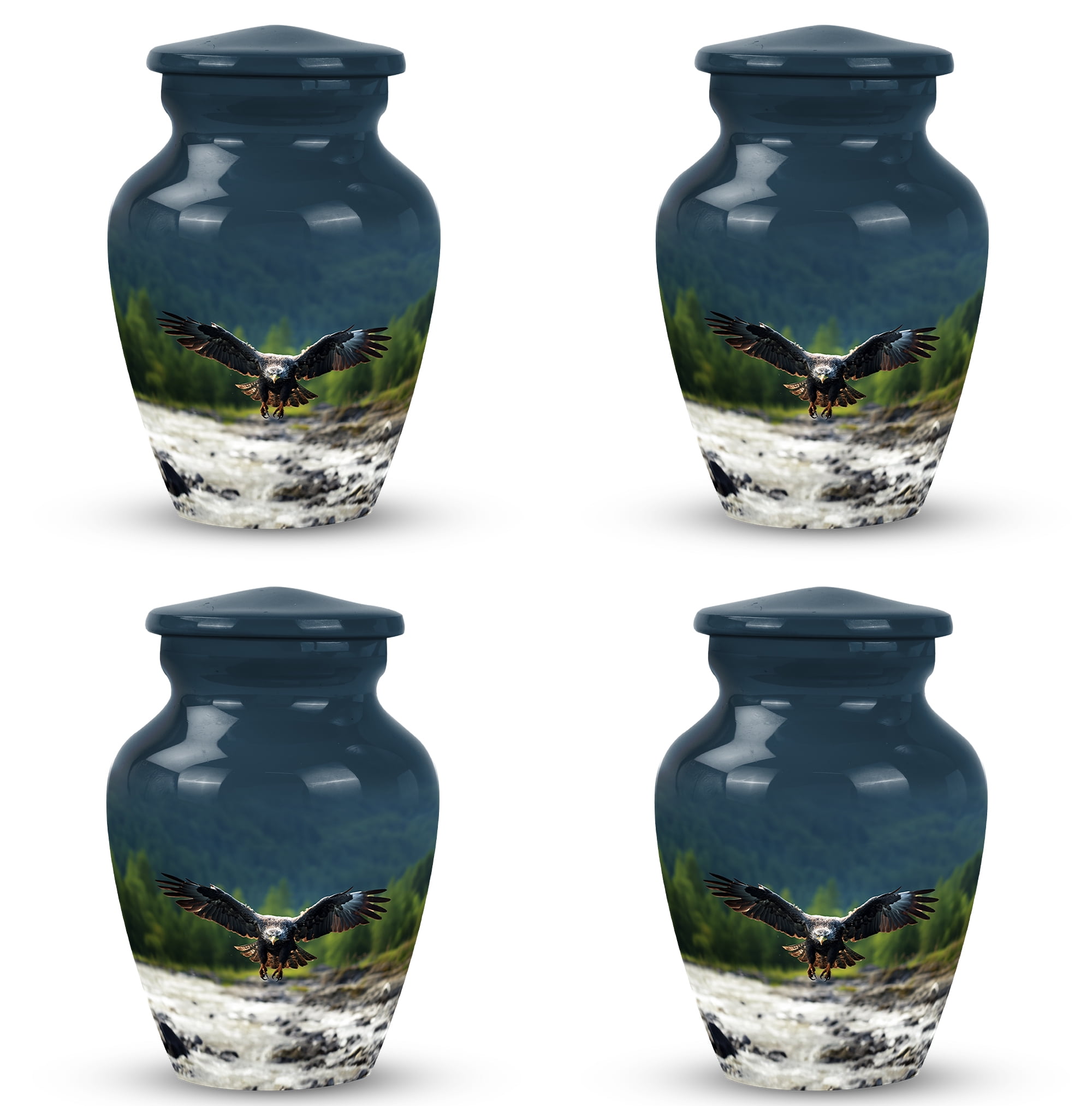 Eagle Fiy In Forest Small Urns For Human Ashes Mom & Dad - Cremation ...
