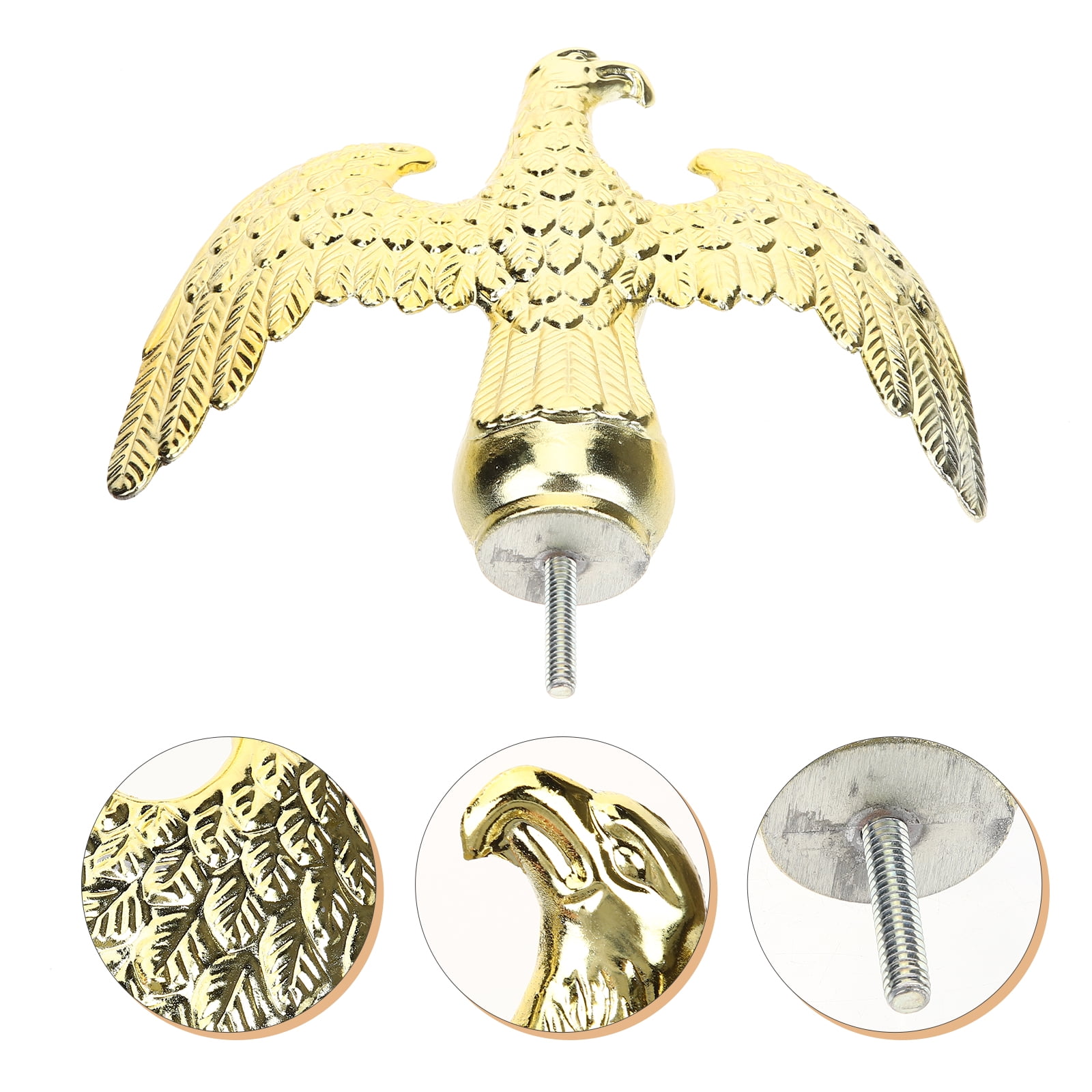 Eagle Flagpole Topper Outdoor Flag Pole End Ornament for Yard and ...
