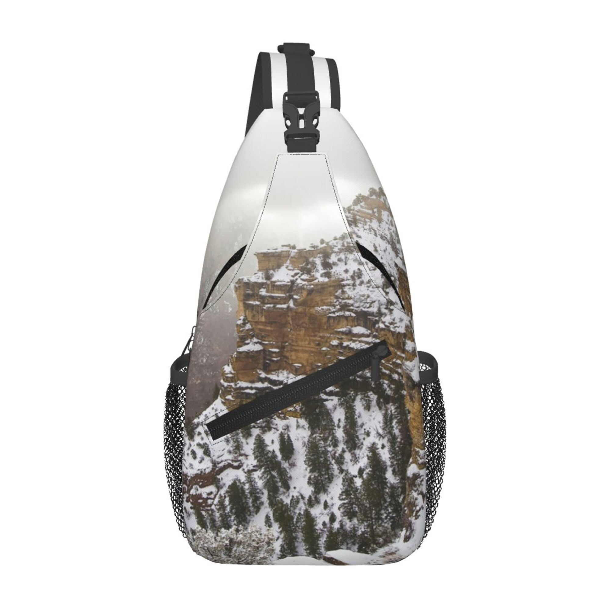 Eagle Flying Above Grand Sling Bag Crossbody Chest Backpack For Women ...