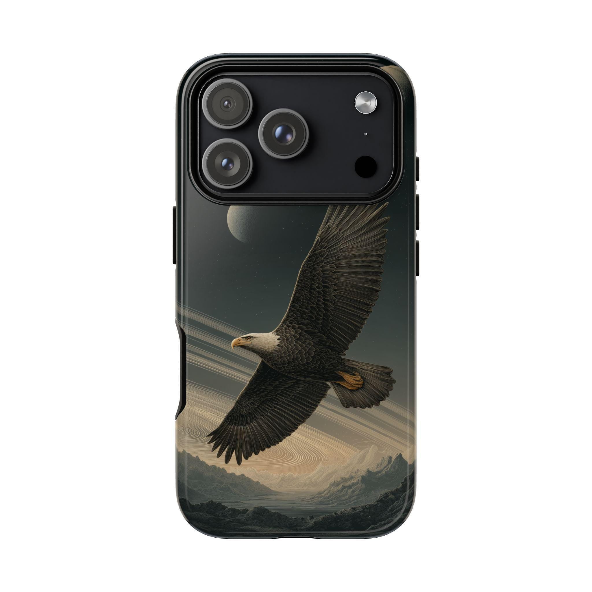 Eagle Flying Celestial Planets Cosmic Dream Sky Phone Case with iPhone ...