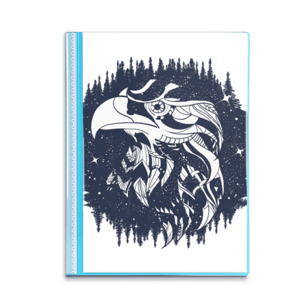 Eagle Forest Stars Art Pattern Book Sheet Protectors Portfolio Binder ...