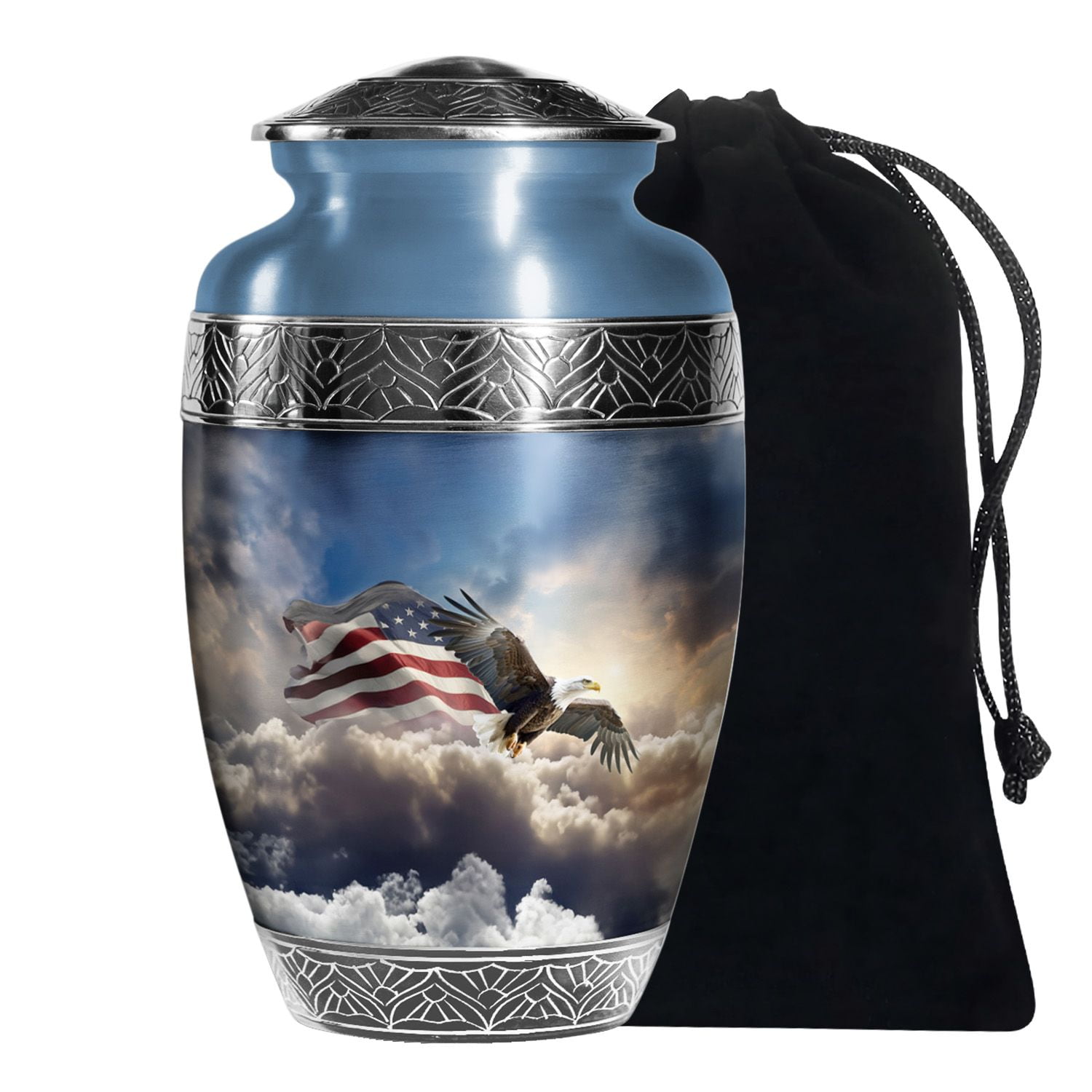Eagle Funeral Urns For Human Adult Ashes Father Large Urn For Adult Man ...