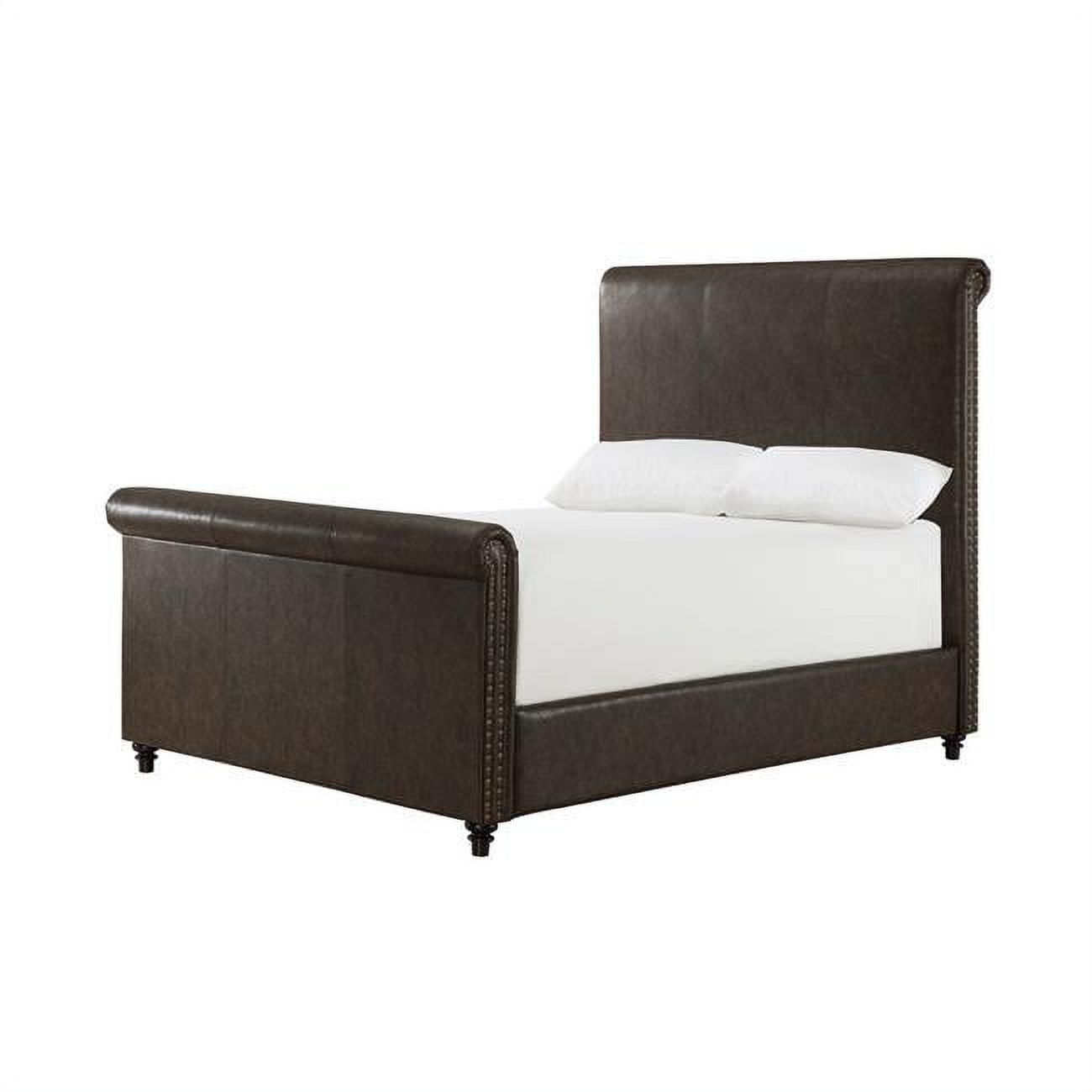 Eagle Furniture EAG8250QVBN Fallyn Queen Vintage Brown Sleigh Bed with ...