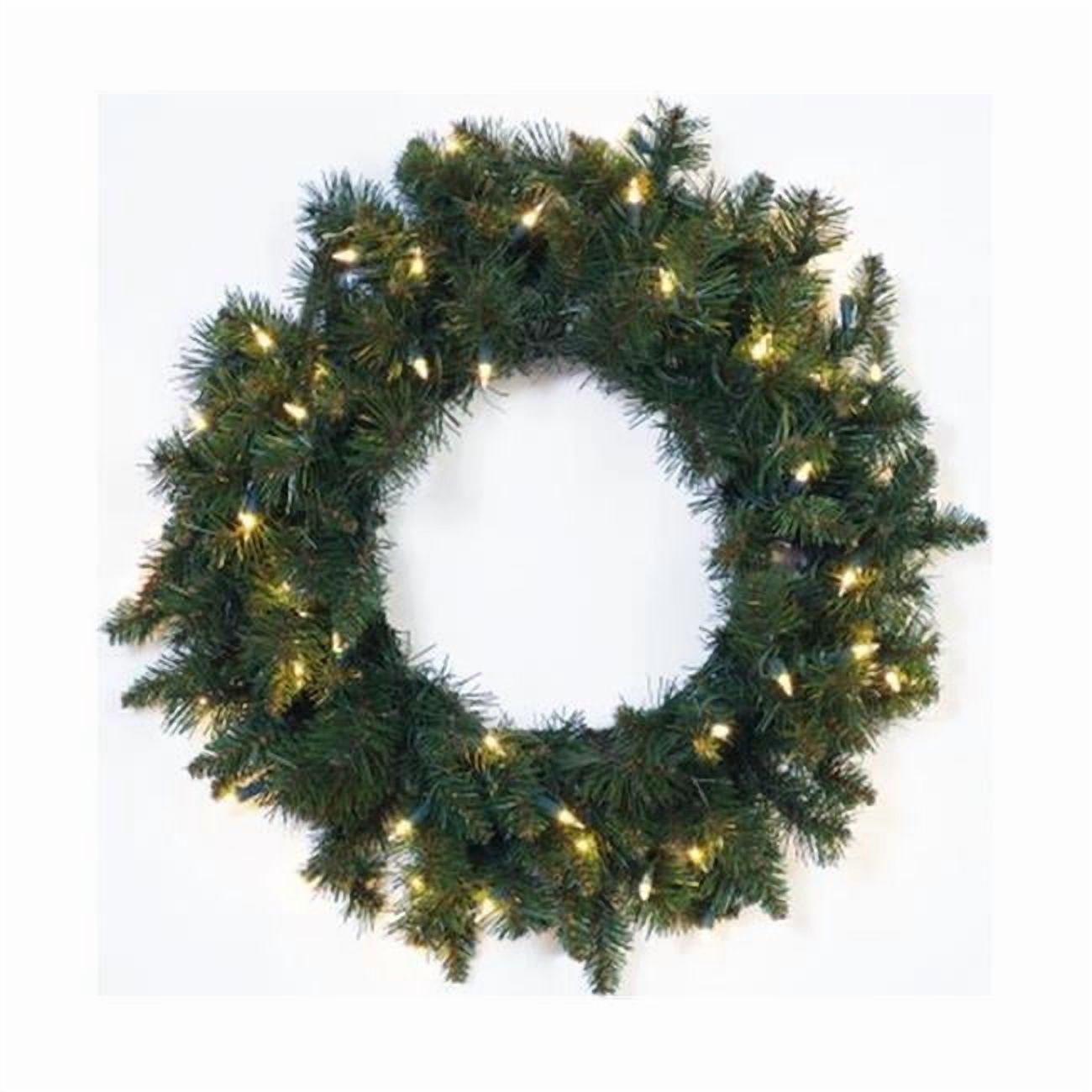 Eagle Gifts X12 AZW24BTLODX 24 in. Dia. Allegheny Fir Wreath with Clear ...