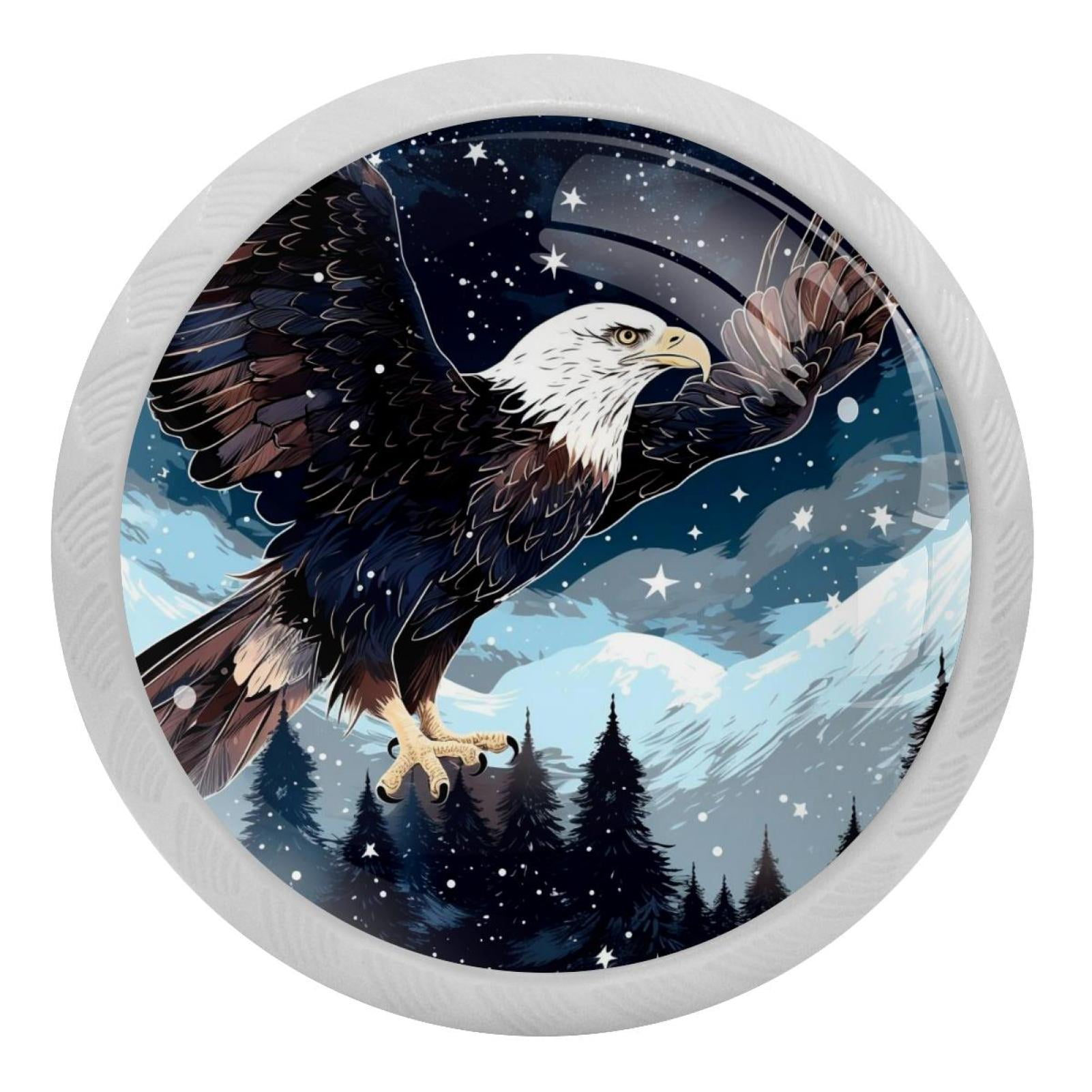 Eagle Glow-in-the-Dark Fluorescent Drawer Pulls 4-Pack with Screws ...