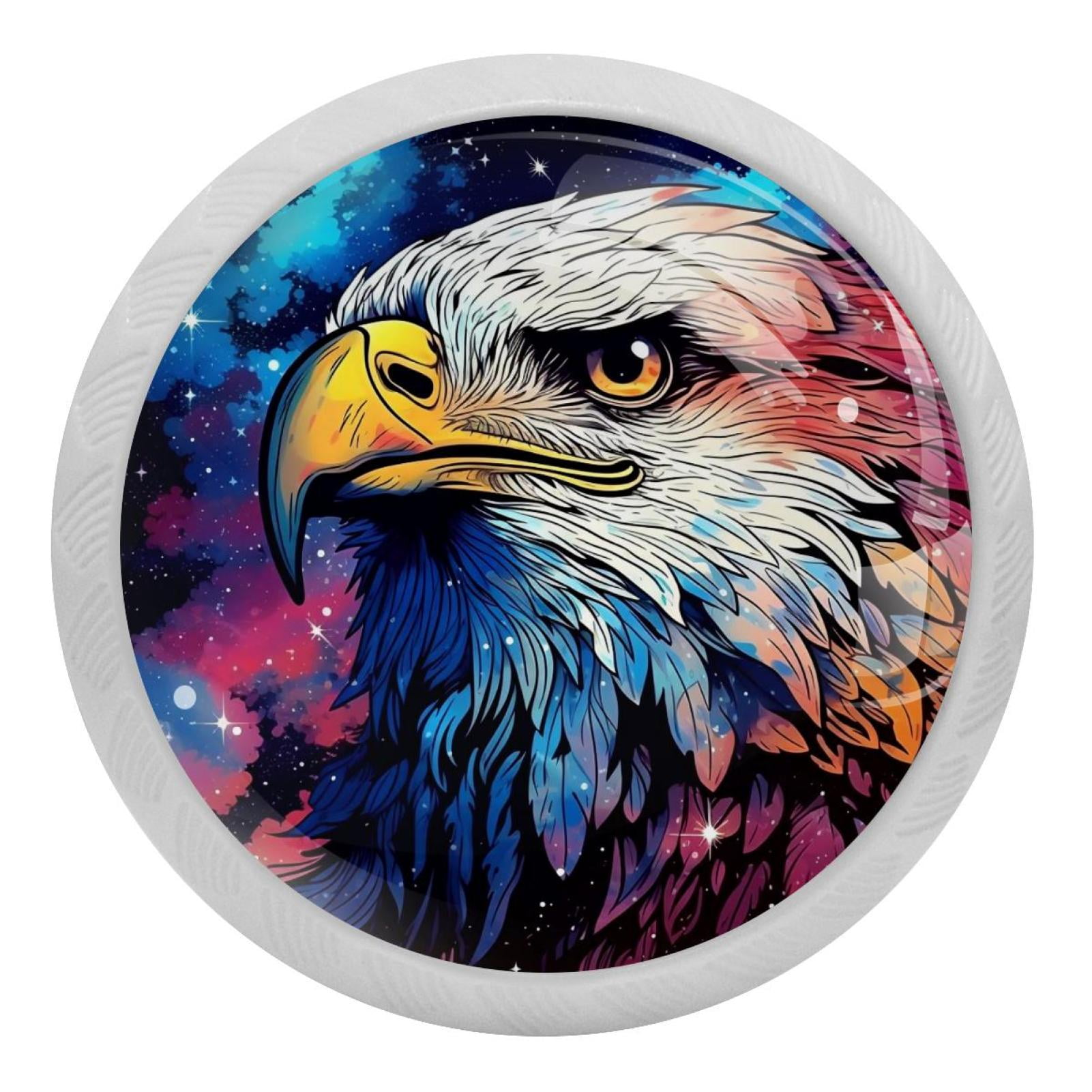 Eagle Glow-in-the-Dark Fluorescent Drawer Pulls - Round 4-Pack - Suitable for Cabinets ...