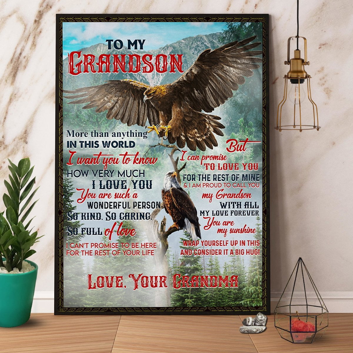 Eagle Grandma To My Grandson You Are My Sunshine Gift For Grandson ...
