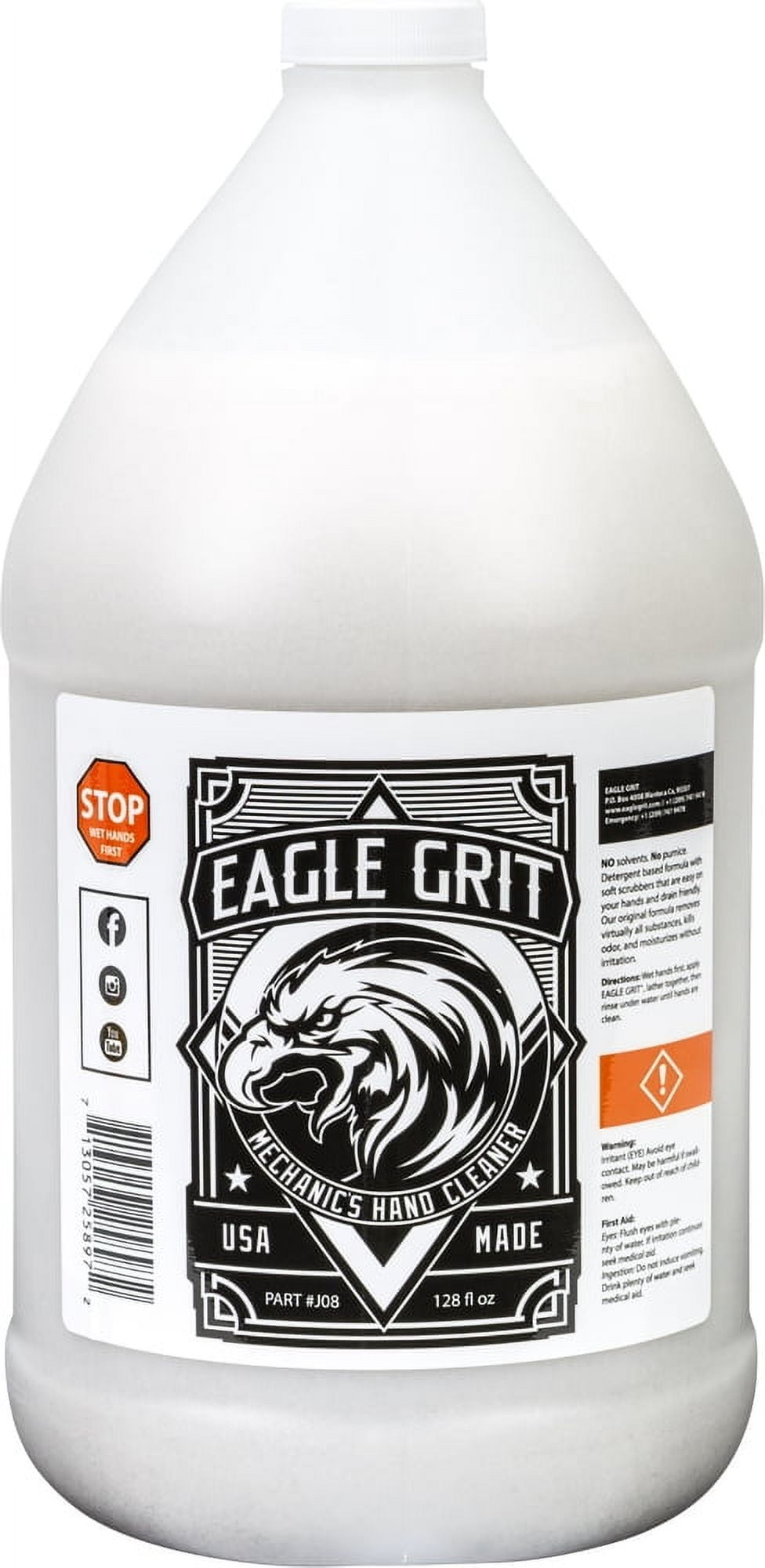 Eagle Grit Heavy Duty Industrial Hand Cleaner For Auto Grease, Dirt ...