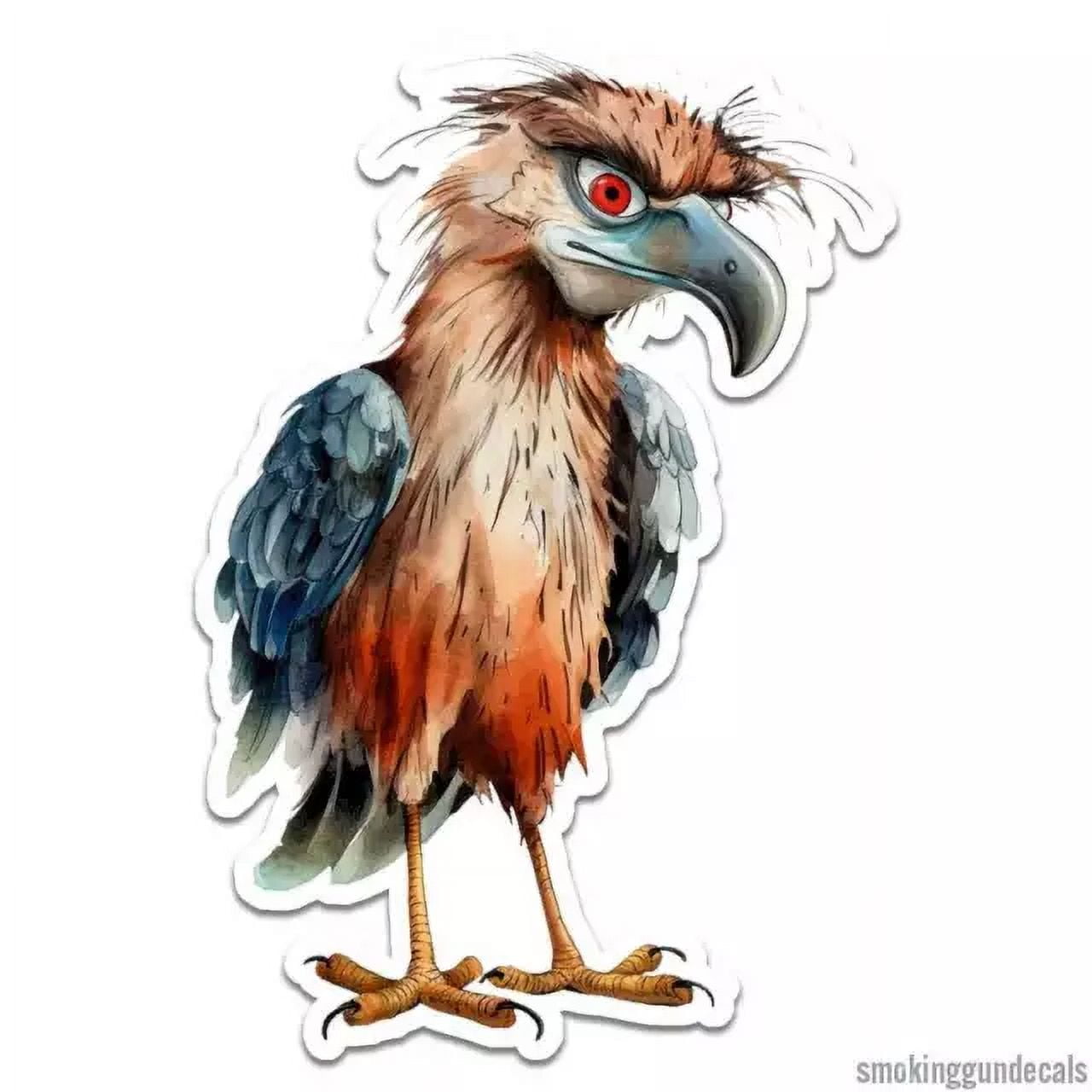 Eagle Hawk Falcon Sticker Indoor Outdoor Phone Decal Water Bottle ...