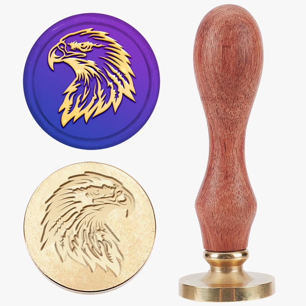 Eagle Head Wax Seal Stamp 25mm Forest Animal Sealing Wax Stamps Retro ...