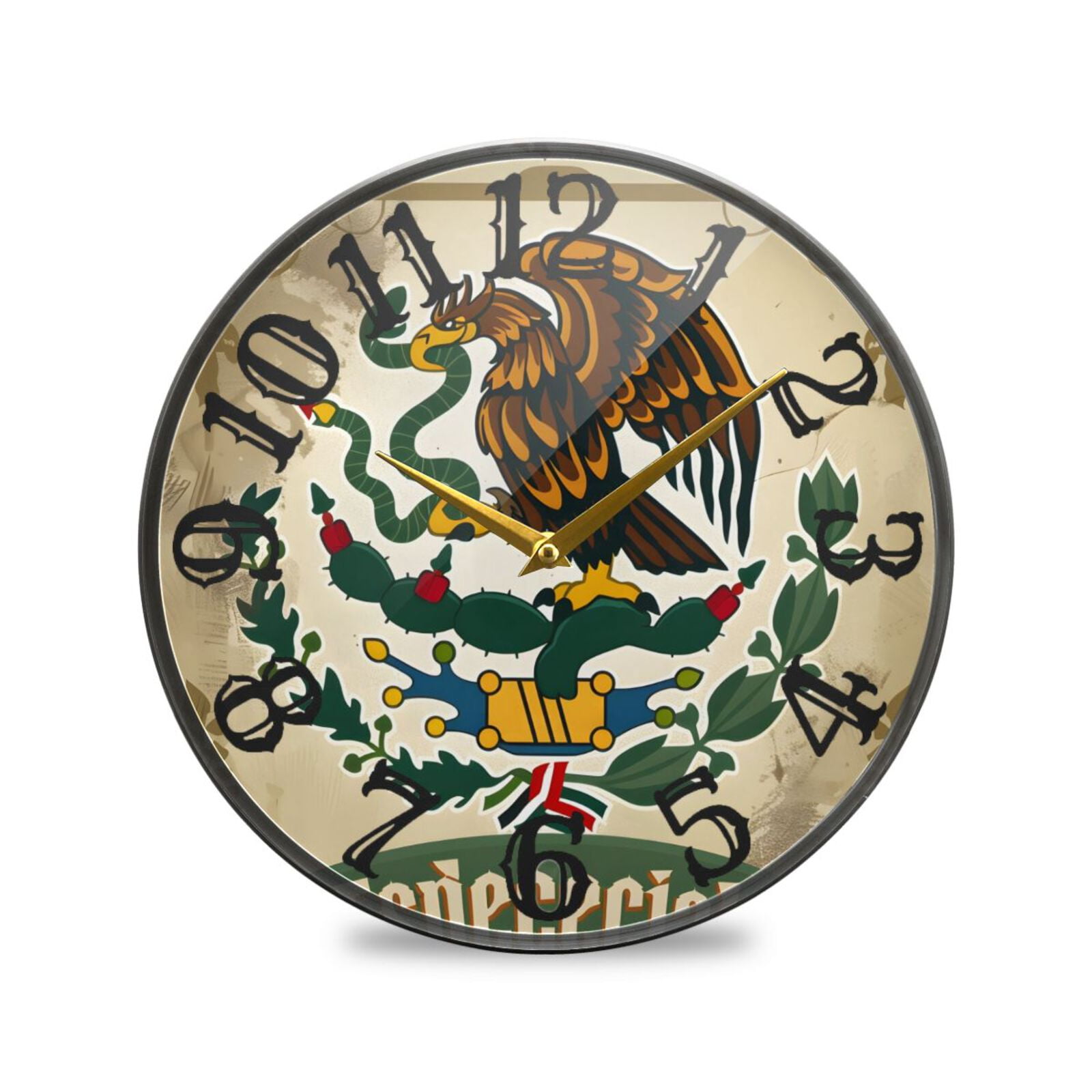 Eagle Kraft Paper Wall Clock 12 Inch Silent Non Ticking Battery ...