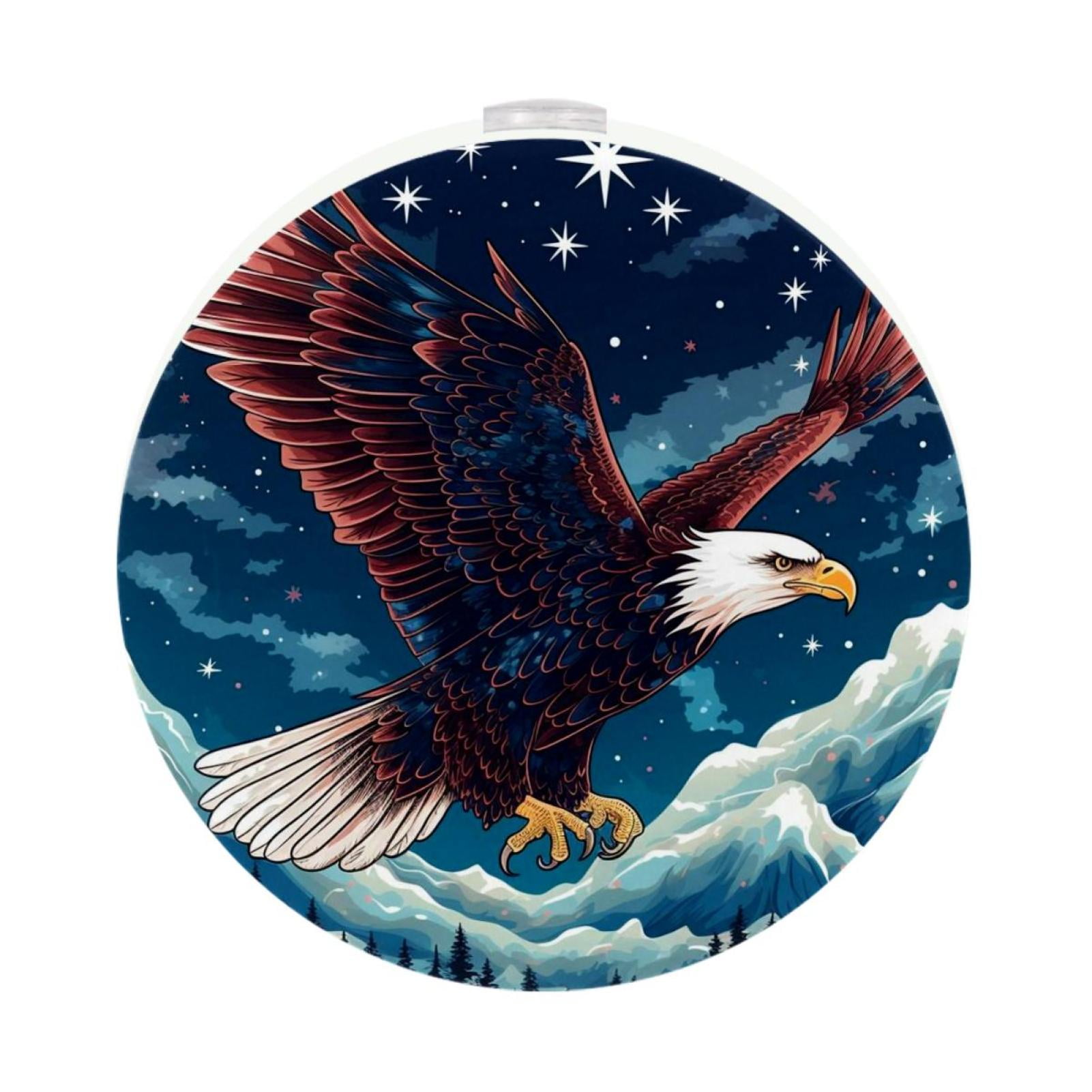 Eagle LED Round Night Light-2PCS: Compact and Energy-Efficient Lighting ...