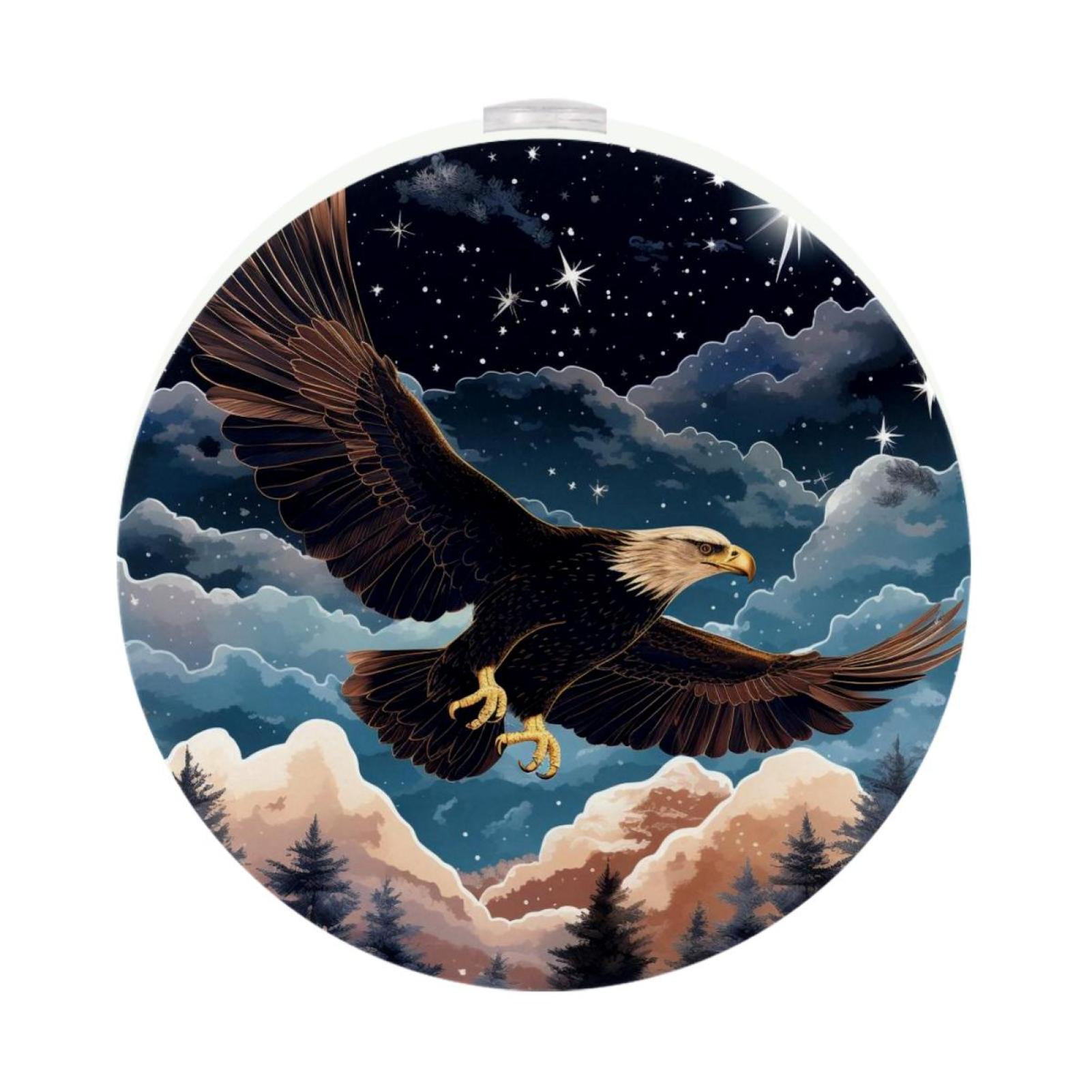 Eagle LED Round Night Light-2PCS: Compact and Energy-Efficient Lighting ...