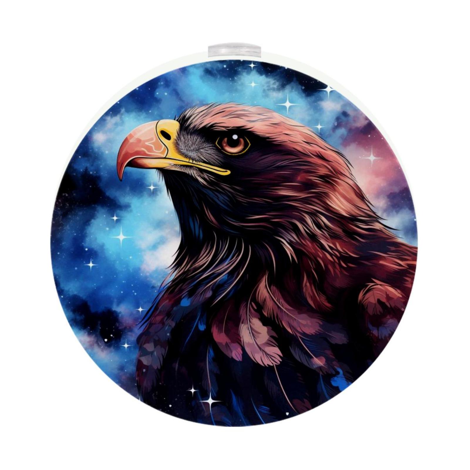 Eagle LED Round Night Light-2PCS, Plug-in Mini Wall Socket Soft White ...