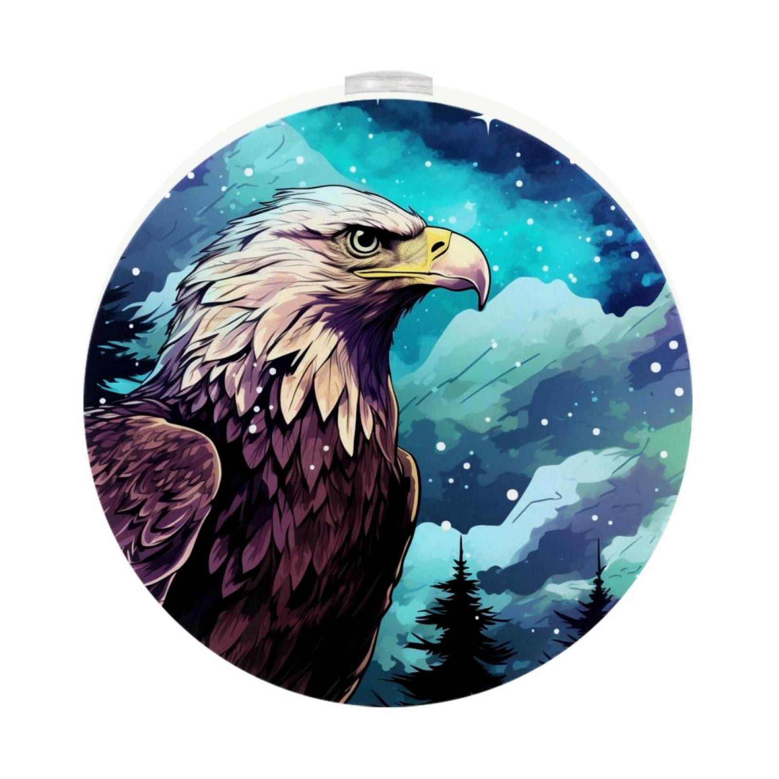 Eagle LED Round Night Light - 2PCS, Soft Glow Decorative Nightlights ...