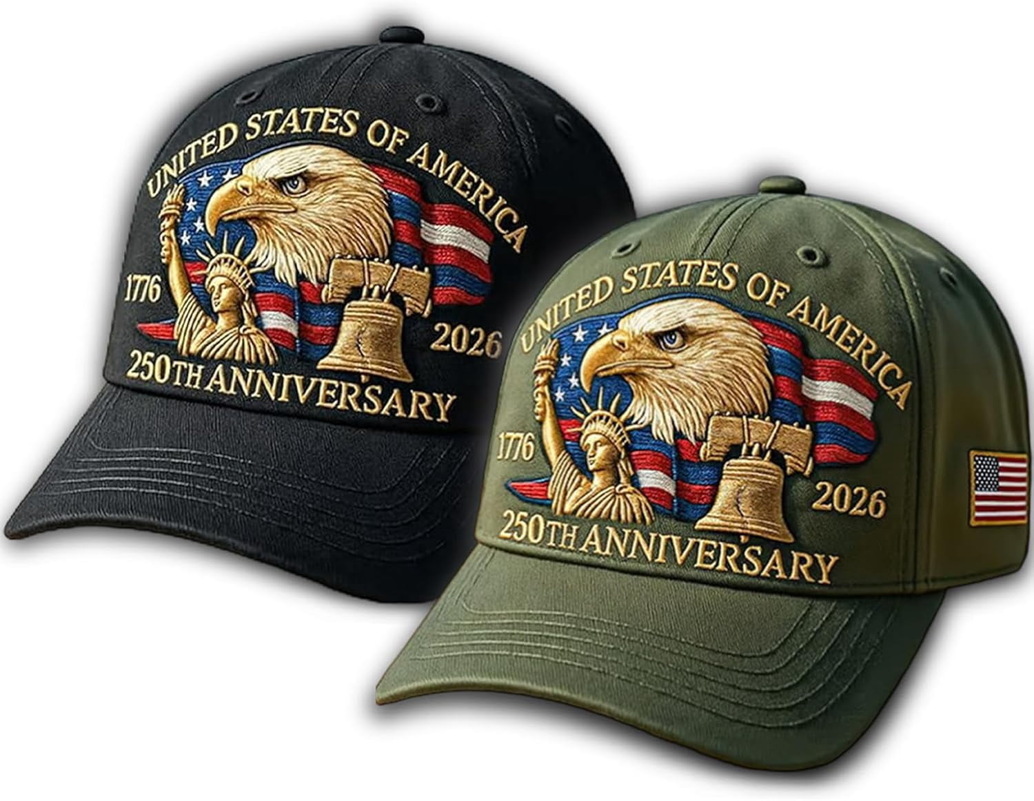 Eagle & Liberty – United States 250th Anniversary Hat, 2026 Adjustable ...
