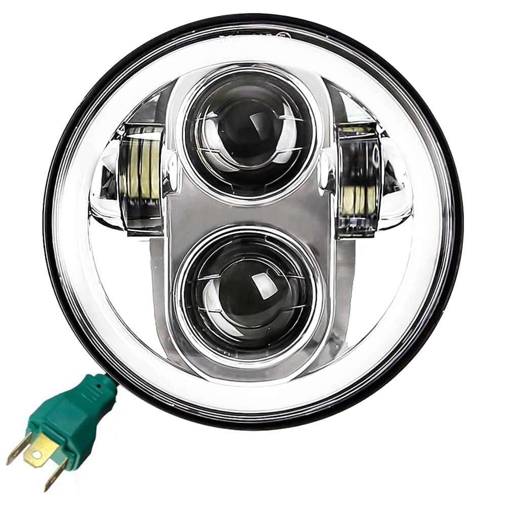 Eagle Lights 5 3/4" LED Headlight Kit with Halo Ring for Harley ...