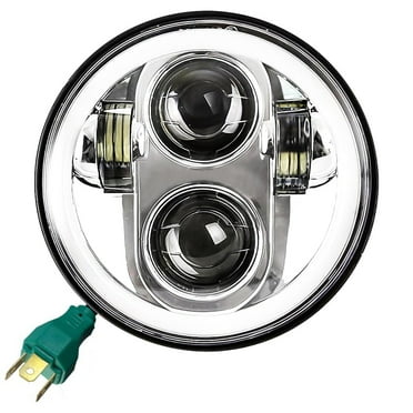 Eagle Lights 7" LED Headlight with LED Halo Ring for Harley Davidson ...