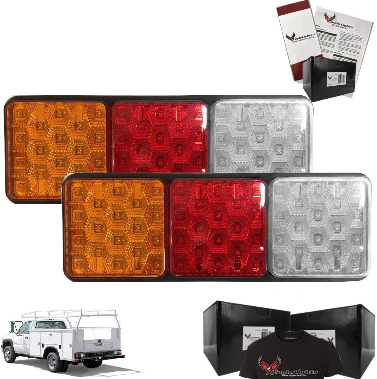 Eagle Lights 8002 LED IFF17 Module Generation II Universal Rear Lamp ...