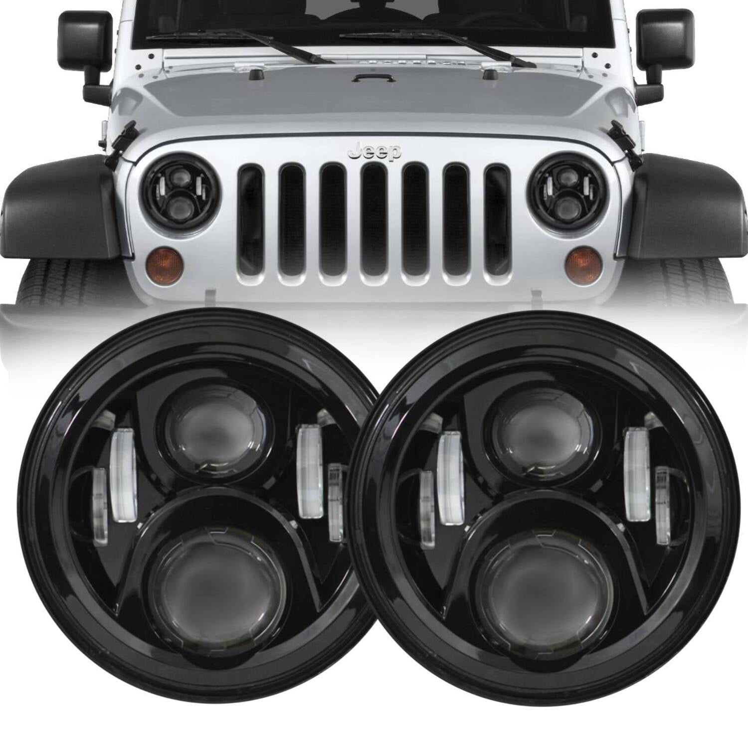 Eagle Lights 8700BG2 Generation 2 Headlight for Jeep Wrangler / Hummer ...