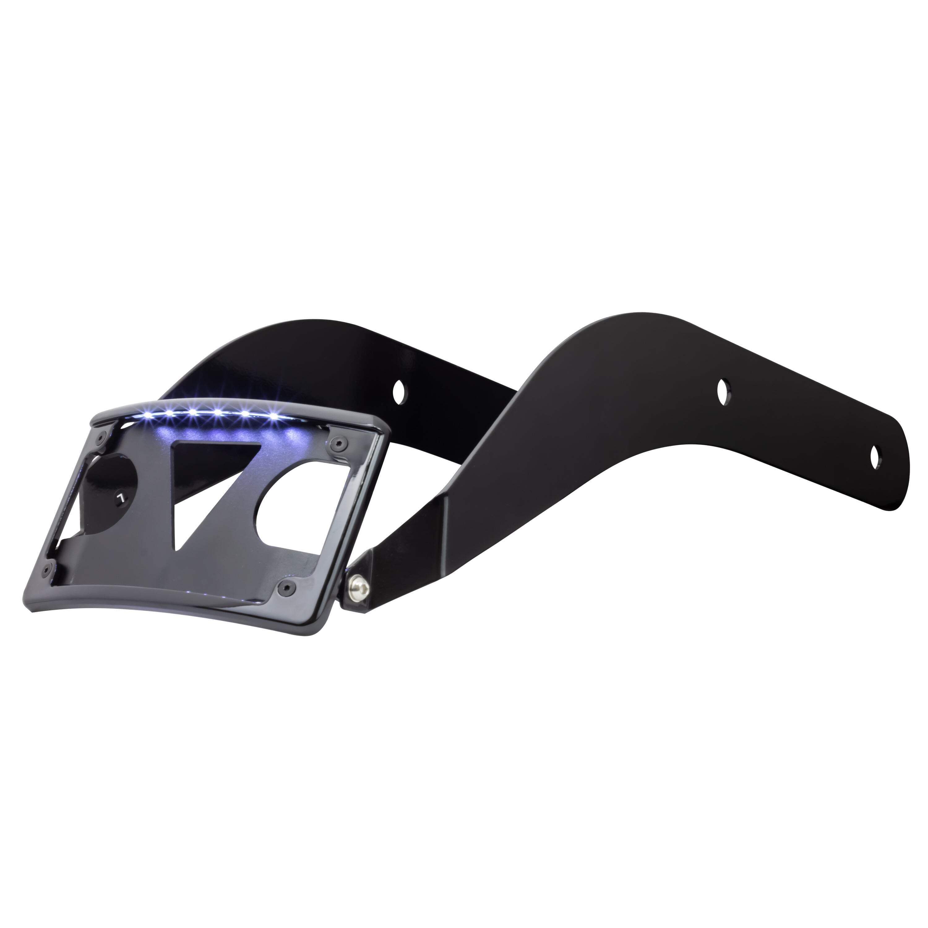 Eagle Lights Curved Laydown License Plate Mount Relocation Bracket for ...