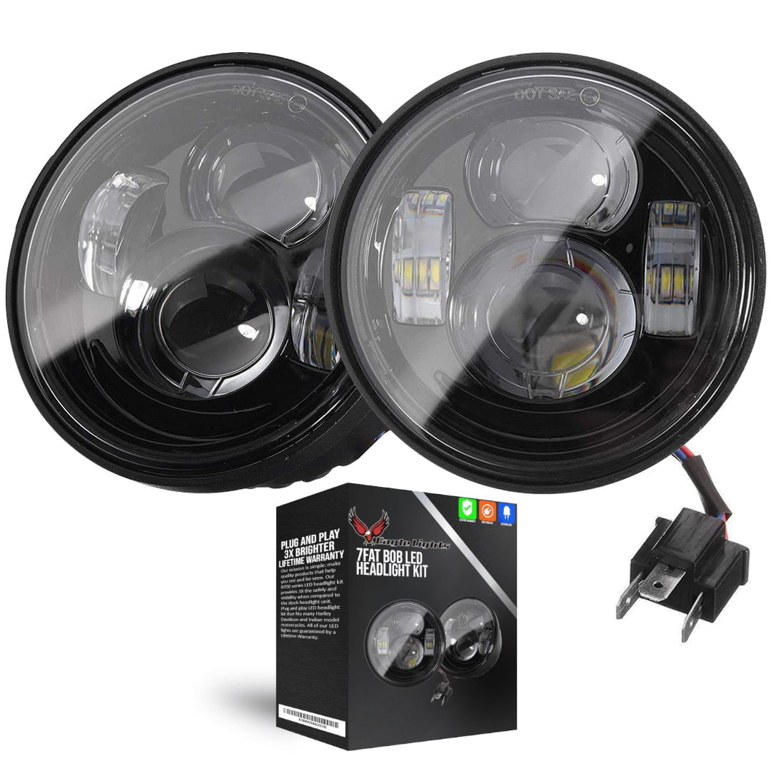 Eagle Lights Dual LED Headlight Kit for 2008 - 2017 Harley Davidson Fat ...
